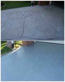 How to Repair Cracks in Concrete Driveway: DIY Before & After