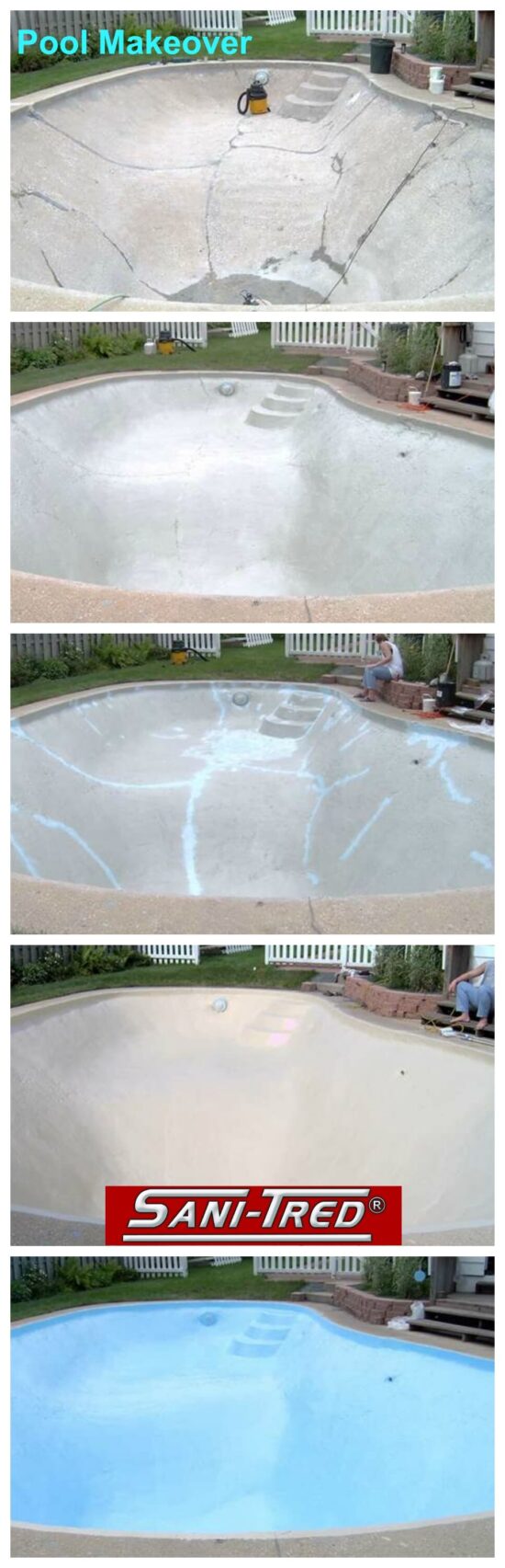 Fixing Swimming Pool | SANI-TRED Pool Repair System